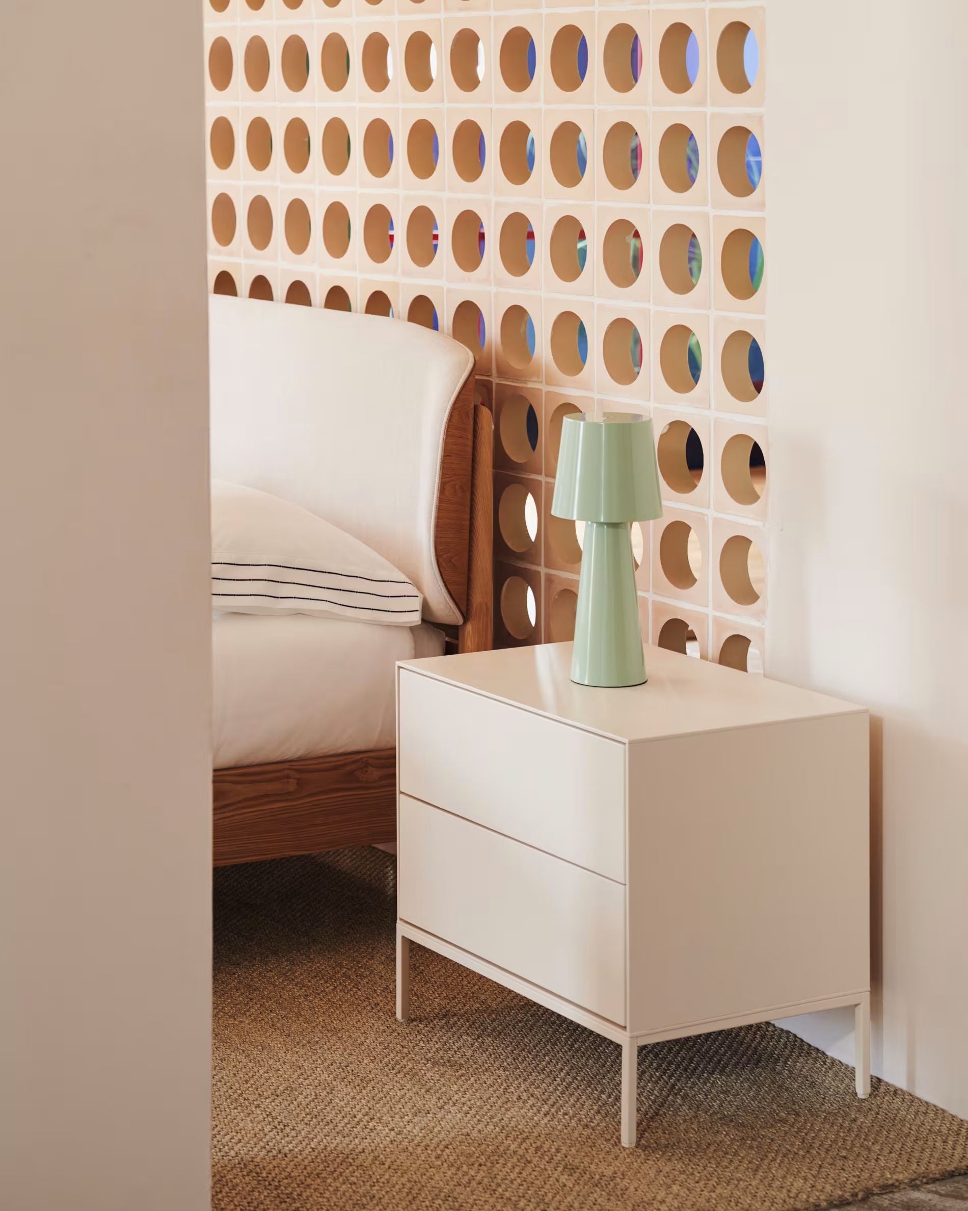 Urban Bedside Table (White)-USB1-W